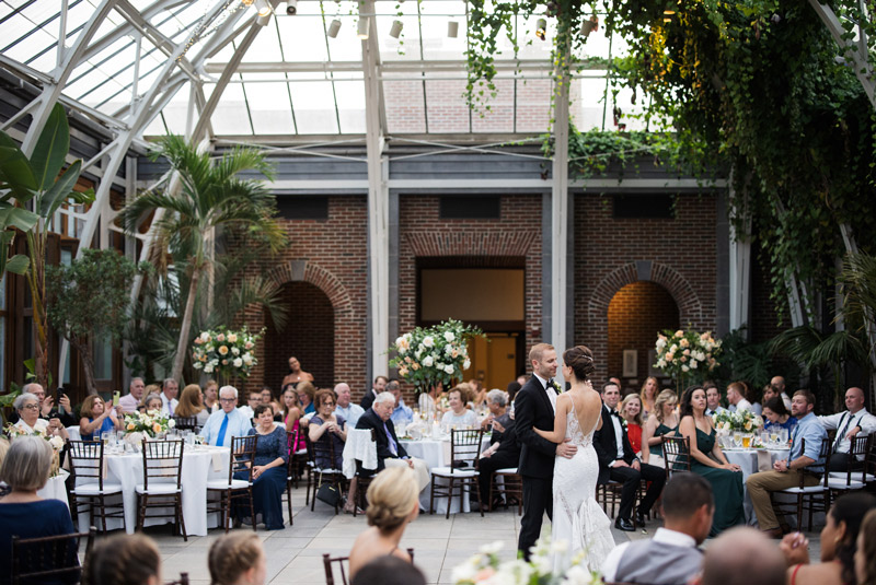 Botanical Garden Wedding Reception